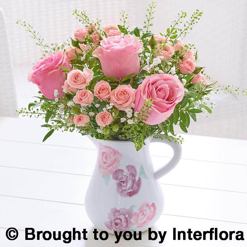 Vintage Chic Rose Jug - Navan Flowers